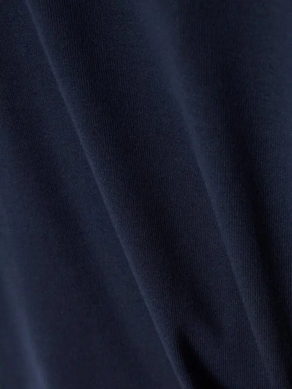 FLORE FLORE Car Ribbed Organic Cotton-jersey T-shirt - Blue
