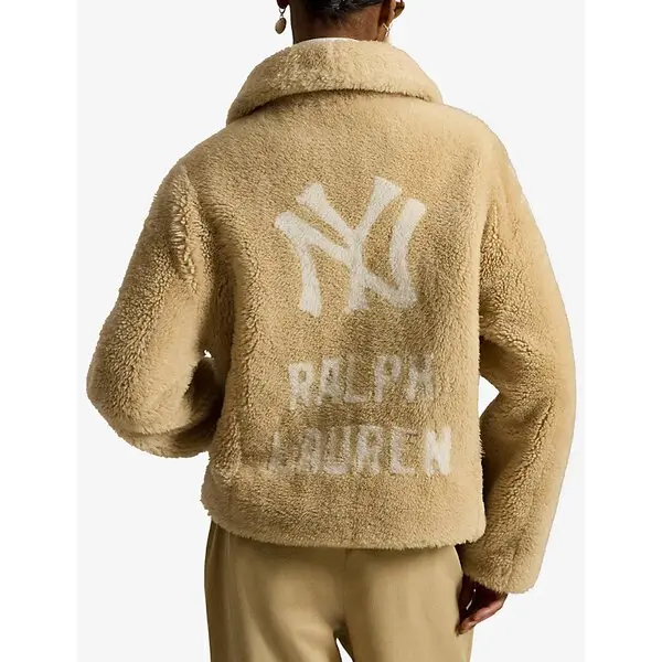 Polo Ralph Lauren Yankees Logo Shearling Bomber Jacket