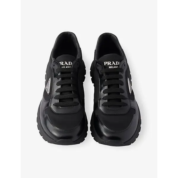 Prada Prax Re-nylon And Brushed Leather Trainers