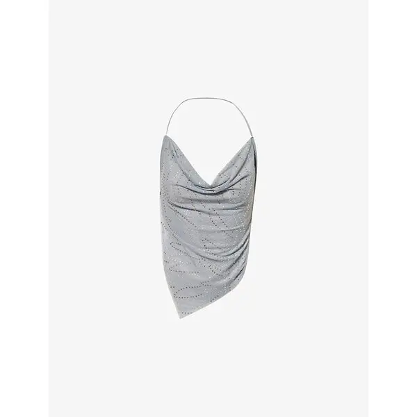 JADED LONDON Backless Cowl Mesh Top