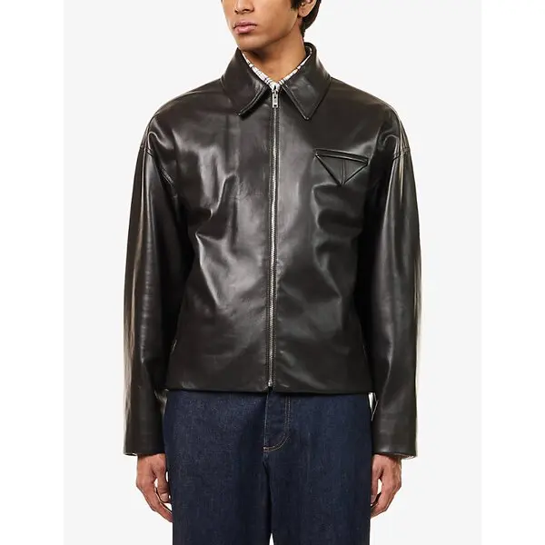 Bottega Veneta Kimono Regular-fit Leather Jacket