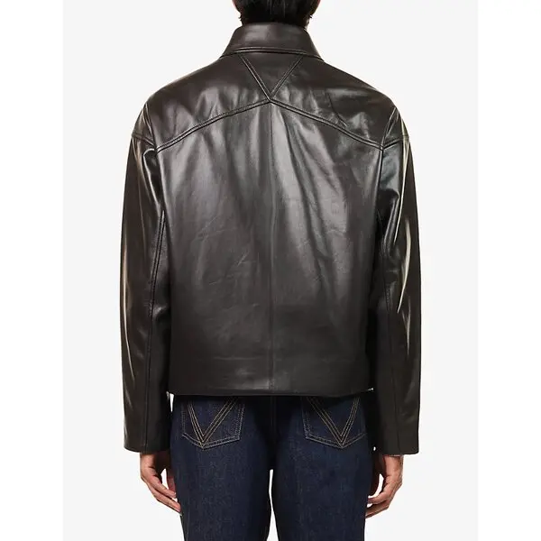 Bottega Veneta Kimono Regular-fit Leather Jacket