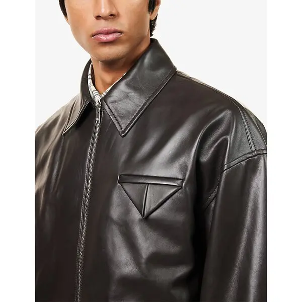 Bottega Veneta Kimono Regular-fit Leather Jacket