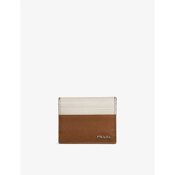 Prada Saffiano Leather Wallet - Brown
