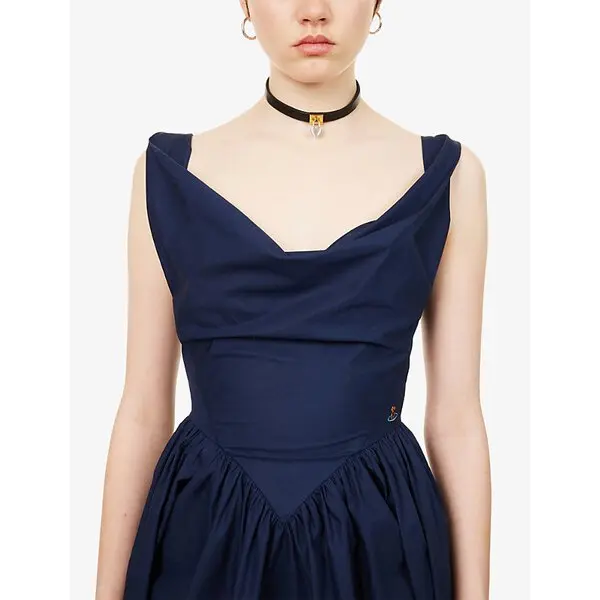 Vivienne Westwood Sunday Mini Cotton Dress - Navy | Editorialist