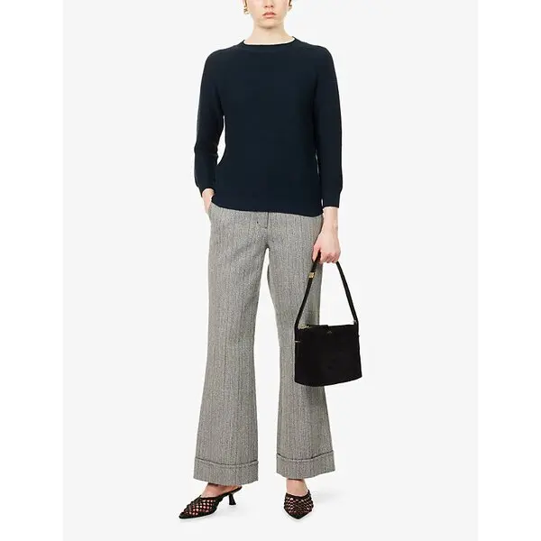 Max Mara Regular-fit Ribbed Cotton Jumper