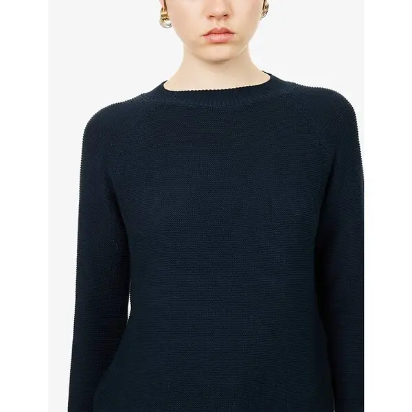 Max Mara Regular-fit Ribbed Cotton Jumper