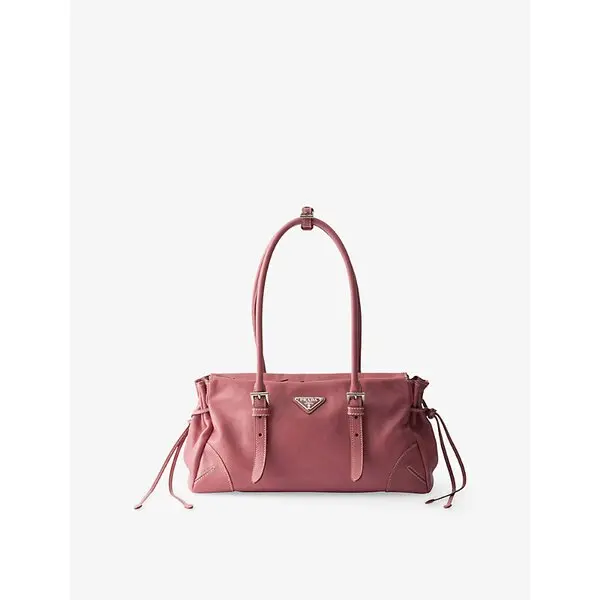 Prada Leather Tote Bag - Pink