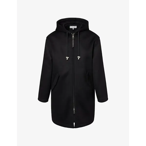 Loewe Relaxed-fit Hooded Wool Coat