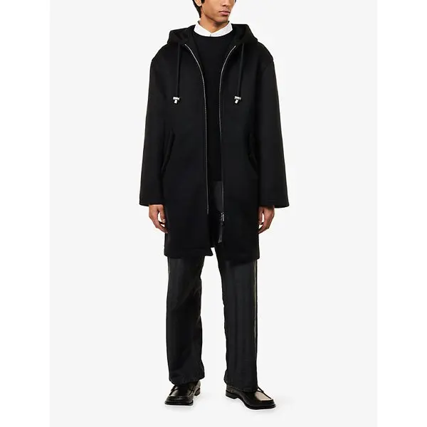 Loewe Relaxed-fit Hooded Wool Coat