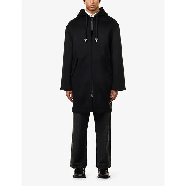 Loewe Relaxed-fit Hooded Wool Coat