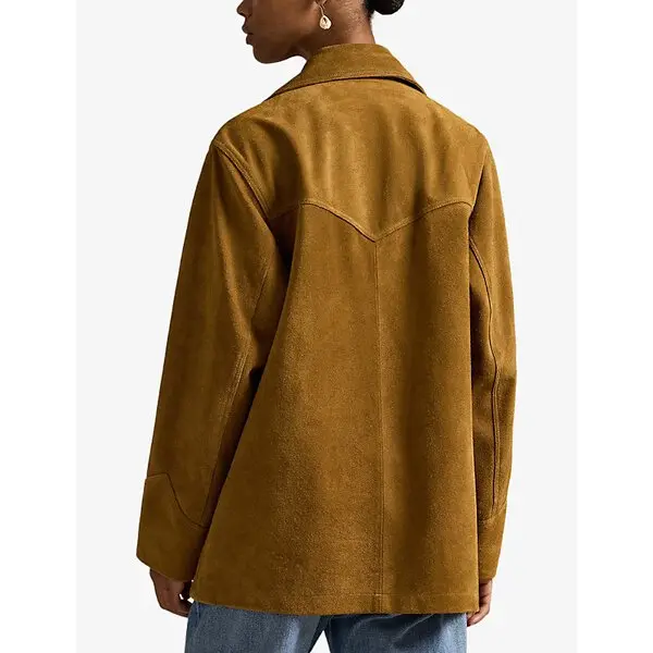 Polo Ralph Lauren Western Single-breasted Suede Jacket