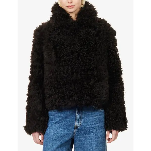 TWP Sylvia Collared Shearling Jacket
