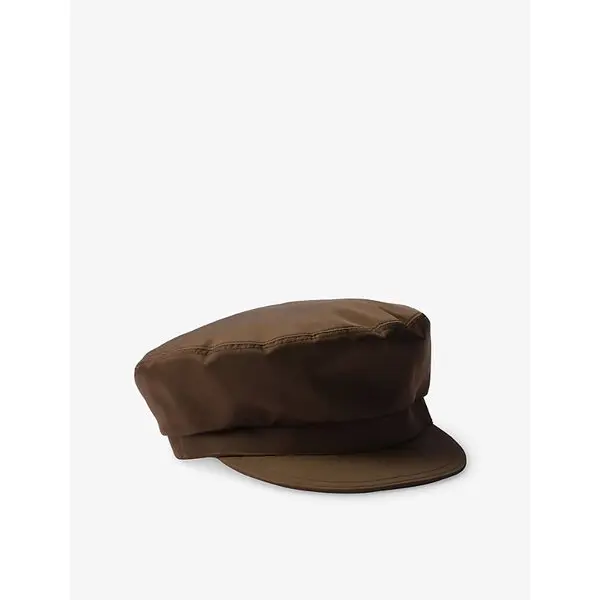 Prada Re-nylon Newsboy Cap - Brown