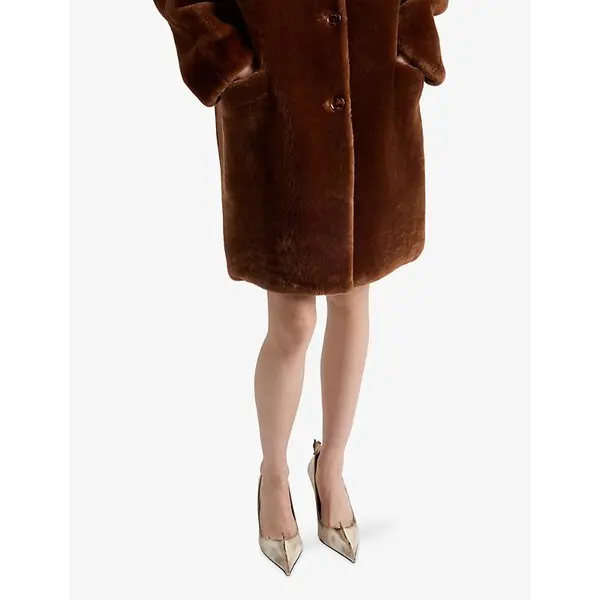Prada Shearling Midi Coat