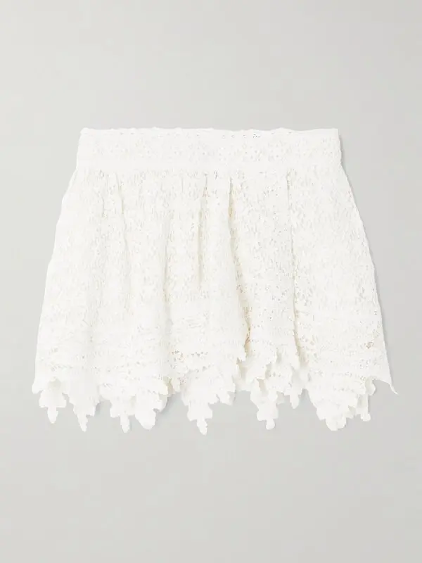 Isabel Marant Hanta Crocheted Cotton Shorts
