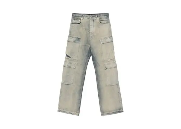 Rick Owens Denim Double Cargo Pants