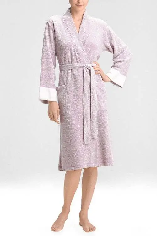 Natori Nirvana Brushed Terry Robe - Purple