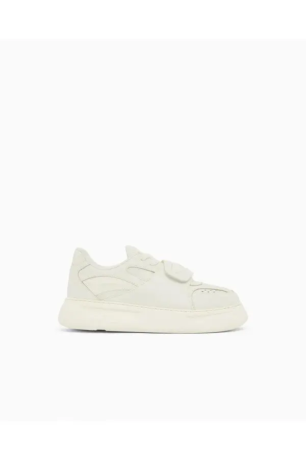 Emporio Armani Sneakers With Strap - White