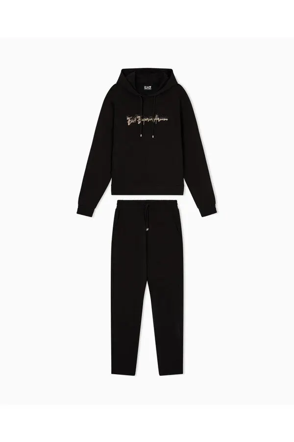 EA7 Stretch Cotton-blend Tracksuit