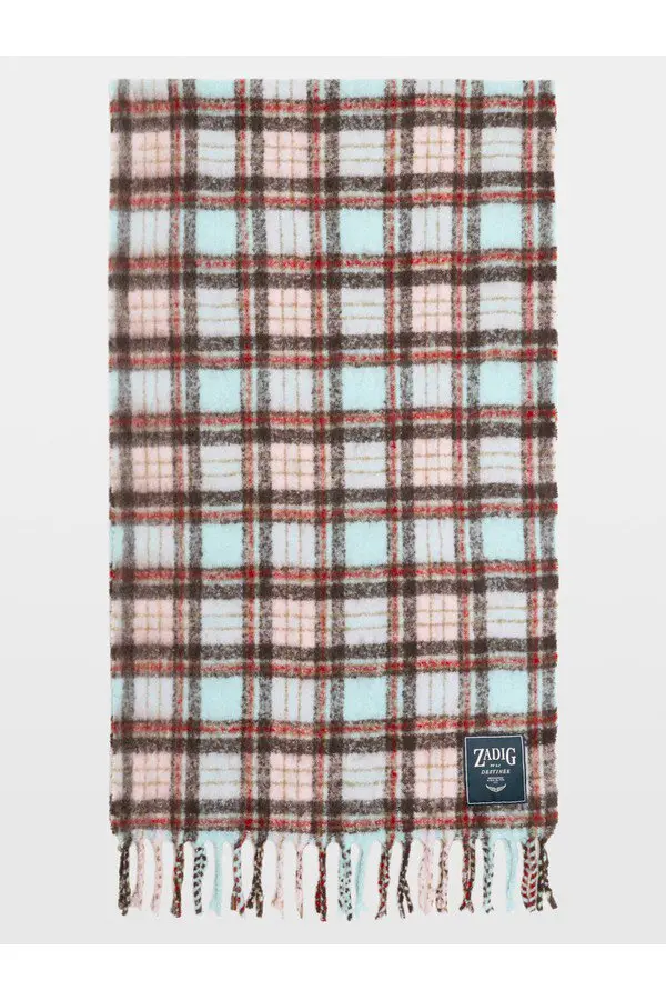 Zadig&Voltaire Joan Tartan Scarf - Green