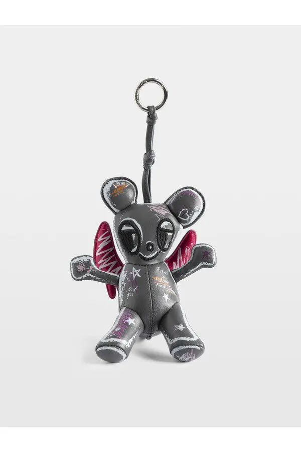 Zadig&Voltaire Sassy Mouse Keychain - Natural