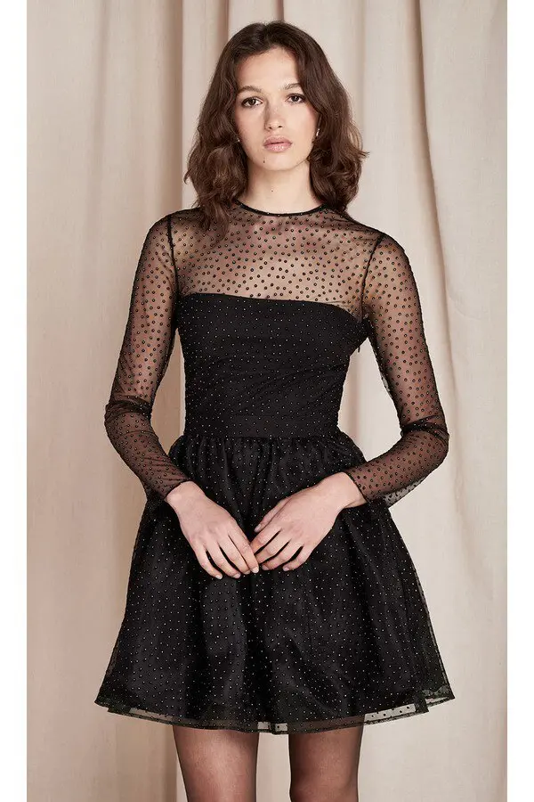 Saylor Lilou Mini Dress - Black - 40% Off | Editorialist