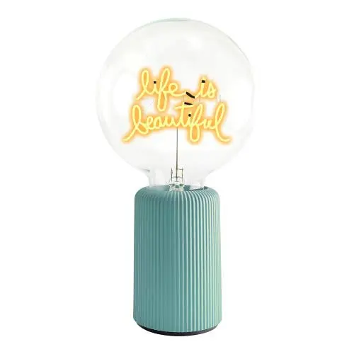 MITB Life Is Beautiful Portable Table Lamp - Blue