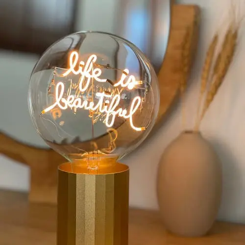 MITB Life Is Beautiful Portable Table Lamp - Blue