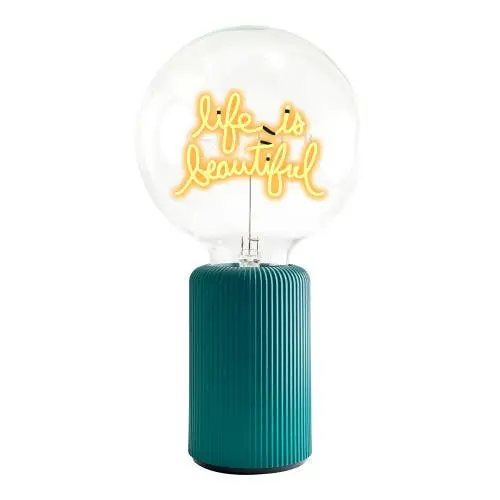 MITB Life Is Beautiful Portable Table Lamp - Emerald