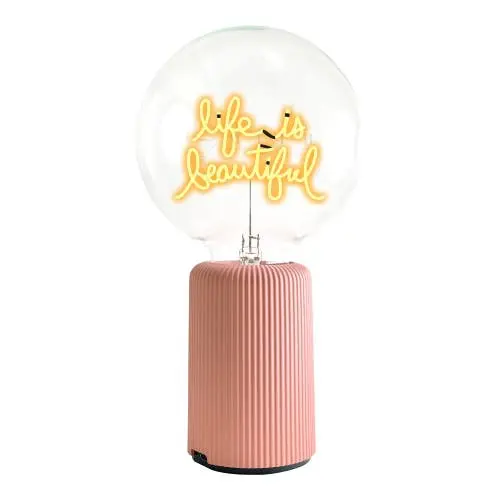 MITB Life Is Beautiful Portable Table Lamp - Pink