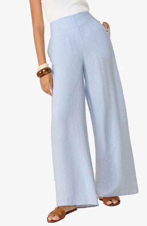 FRIENDS LIKE THESE Stripe Wide Leg Pants