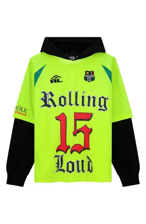 ROLLING LOUD Victory Jersey Layered Hoodie