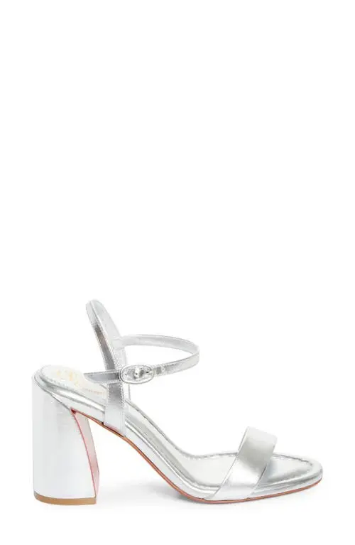 CHRISTIAN LOUBOUTIN Miss Jane Sandal - Silver/silver