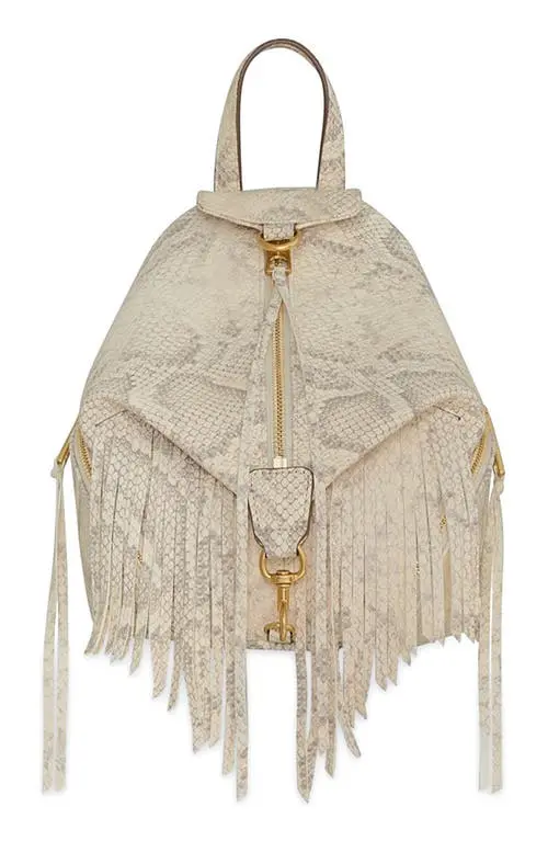 Rebecca Minkoff Convertible Mini Julian Backpack - Natural