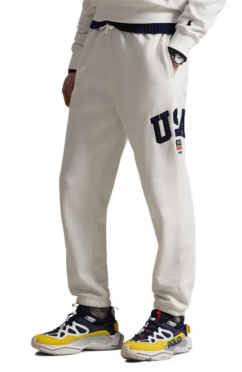 Polo Ralph Lauren Flag Fleece Sweatpants - White