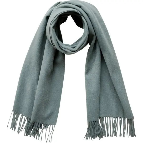 TBCO Lambswool Block Color Blanket Scarf - Sage Melange