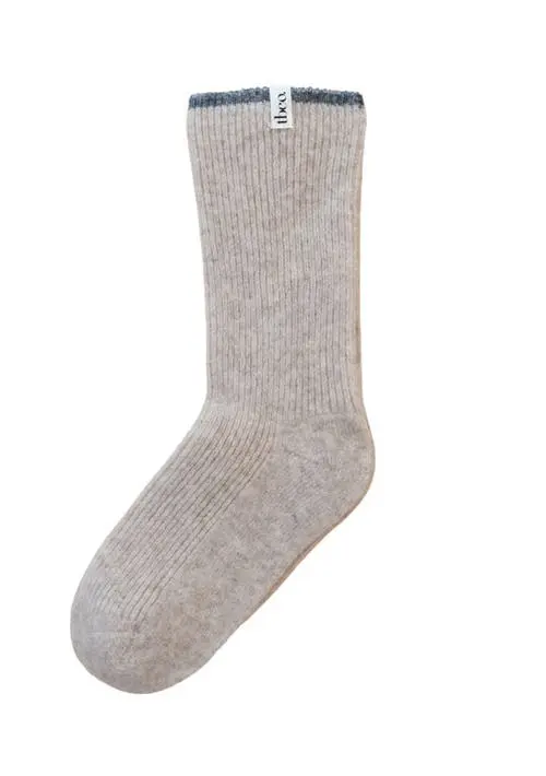 TBCO Cashmere & Merino Wool Socks - Oatmeal