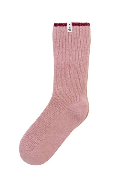 TBCO Cashmere & Merino Wool Socks - Pink