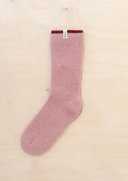 TBCO Cashmere & Merino Wool Socks - Pink