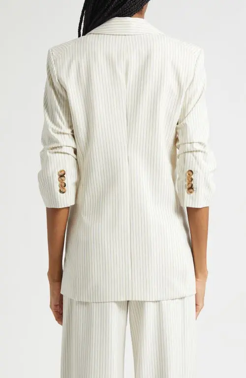 Veronica Beard Rupert Pinstripe Dickey Jacket - Dove Multi
