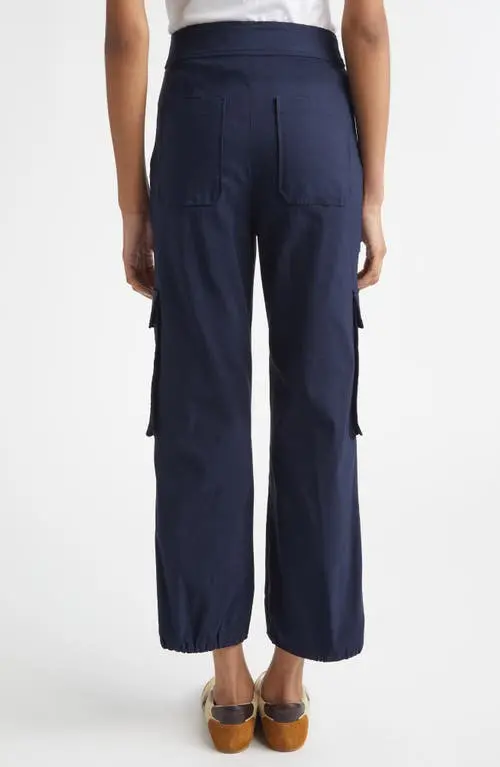 Veronica Beard Dari Crop Cargo Pants - Navy