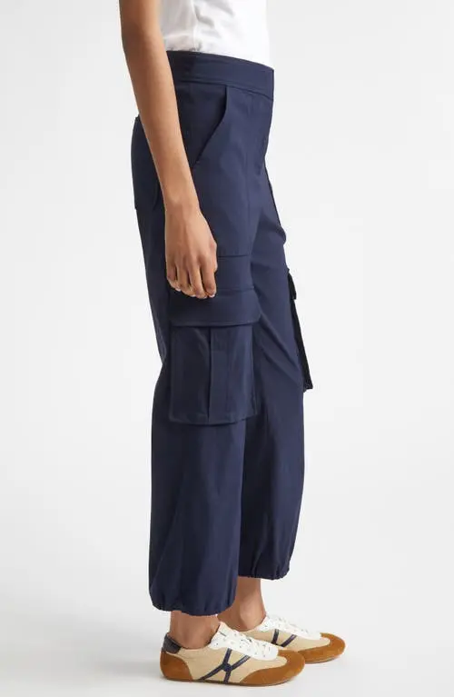 Veronica Beard Dari Crop Cargo Pants - Navy