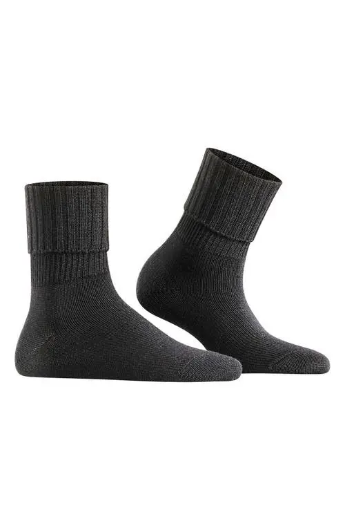 Falke Striggings Rib Boot Socks - Anthracite