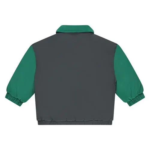 BABYFACE Color-block Nylon Bomber Jacket