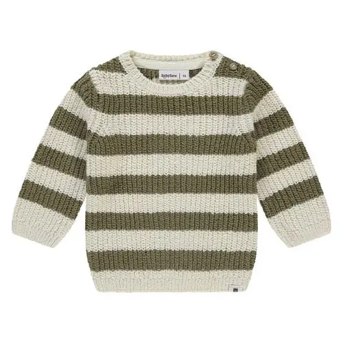 BABYFACE Stripe Knit Crewneck Sweater