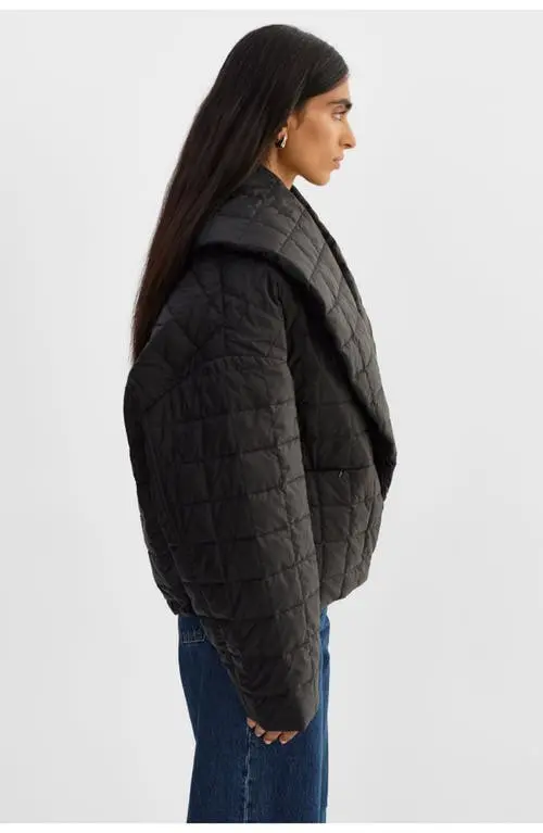 LAMARQUE Quilted Padded Coat With Shawl Collar