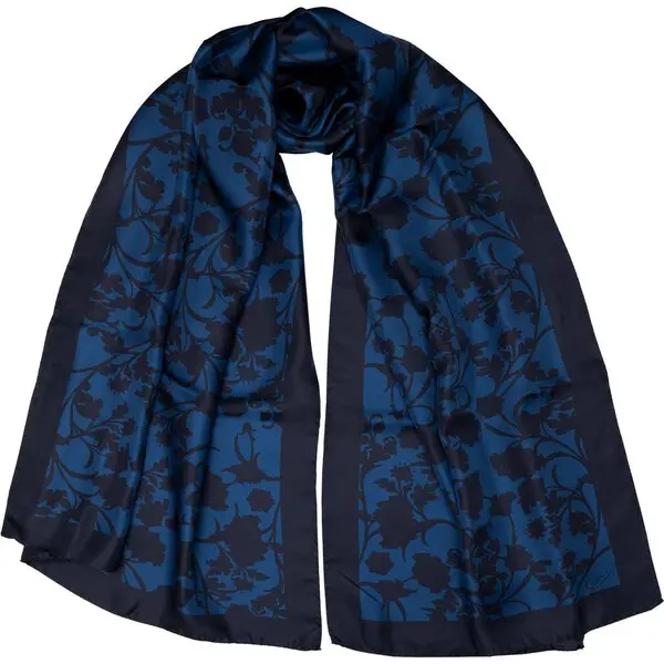 ELIZABETTA Reginasilk Scarf Shawl For - Midnight Blue
