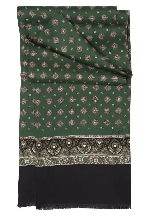 ELIZABETTA Anconasilk Scarf For - Forest Green