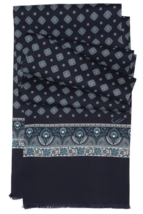 ELIZABETTA Anconasilk Scarf For - Navy